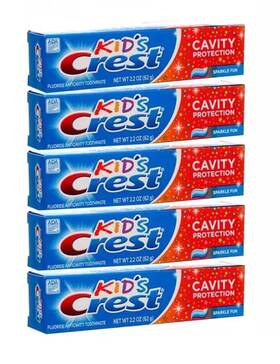 CRES953302-6 CREST Pack Kids Cavity Toothpaste Sparkle Fun