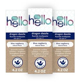 819156023500 HELLO Dragon Dazzle Raspberry Kids Toothpaste